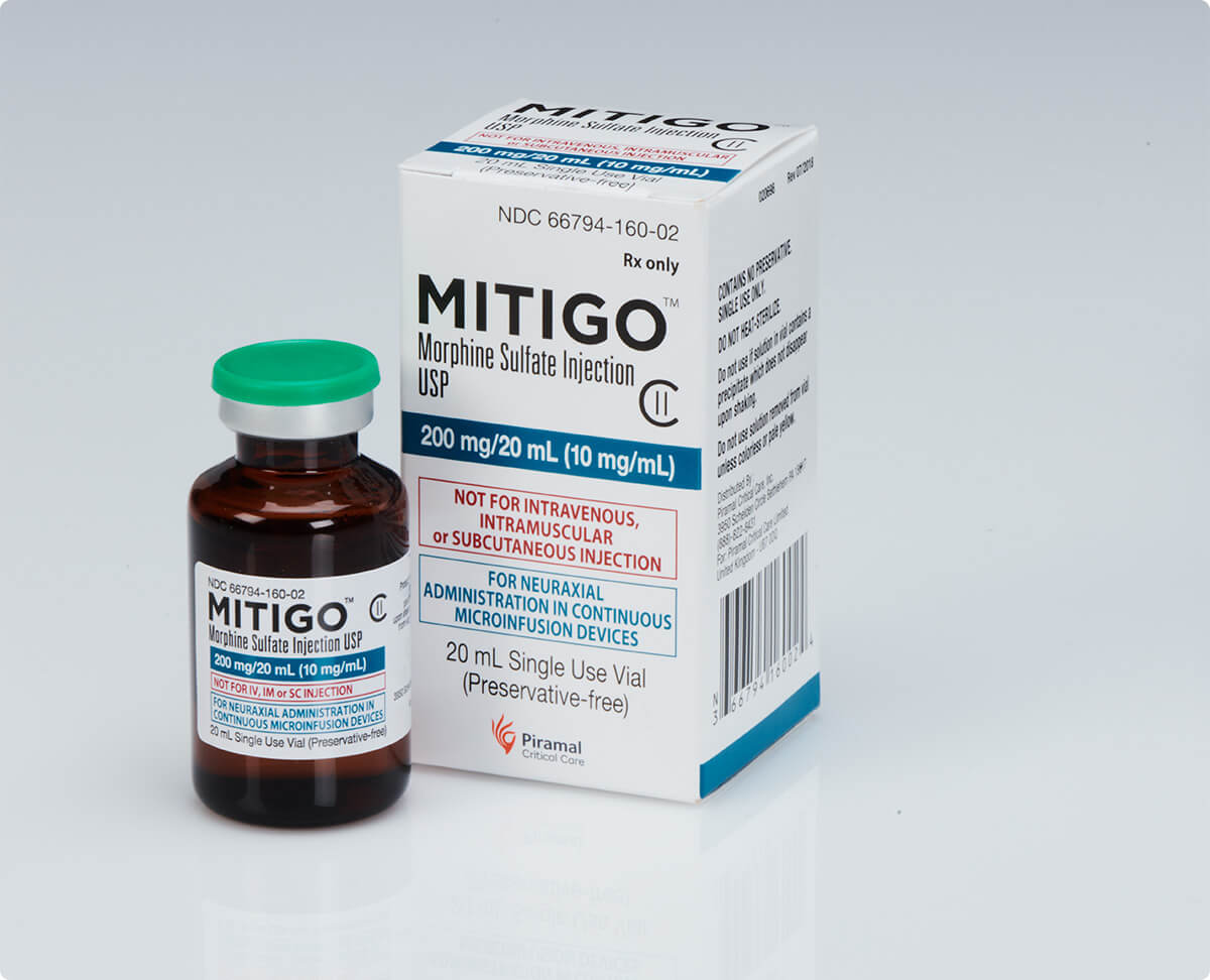 MITIGO™ Injectable Morphine Sulfate | Piramal Critical Care